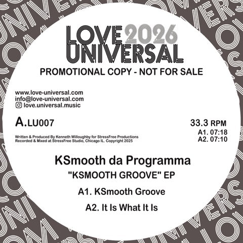 KSmooth da Programma | KSmooth Groove EP Promo – vinylunderground.co.uk