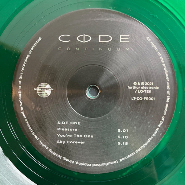 CODE | Continuum – vinylunderground.co.uk
